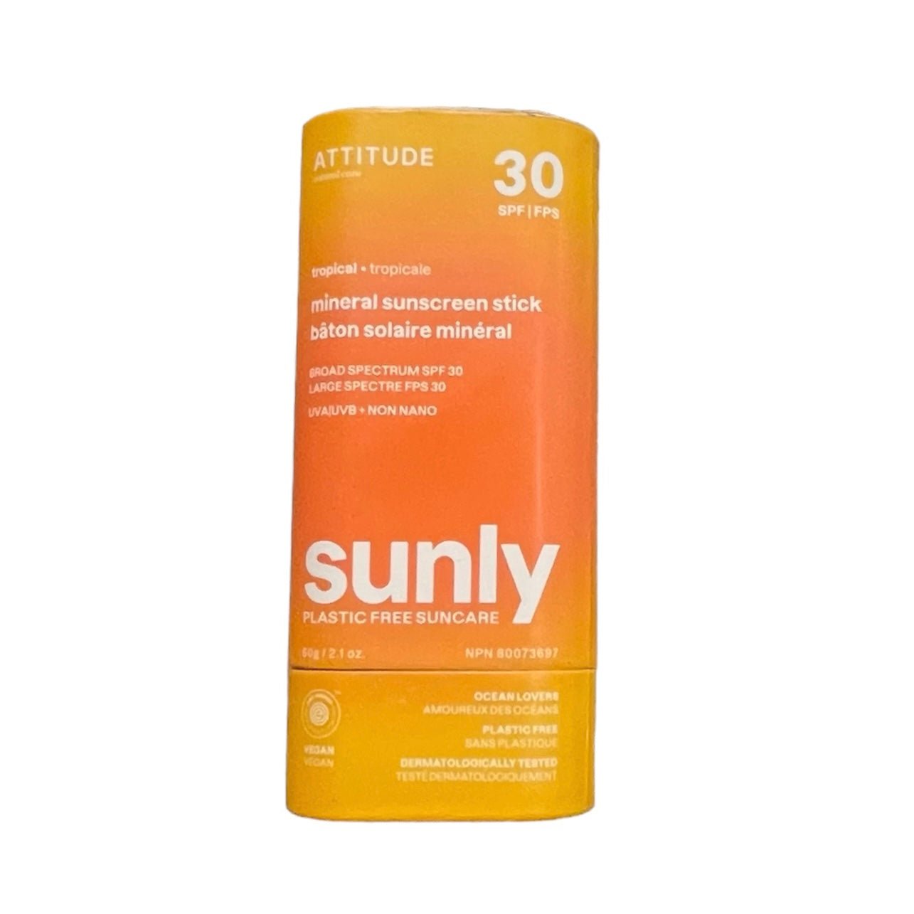 Attitude Mineral Sunscreen Stick Spf 30 Tropical The Alternative